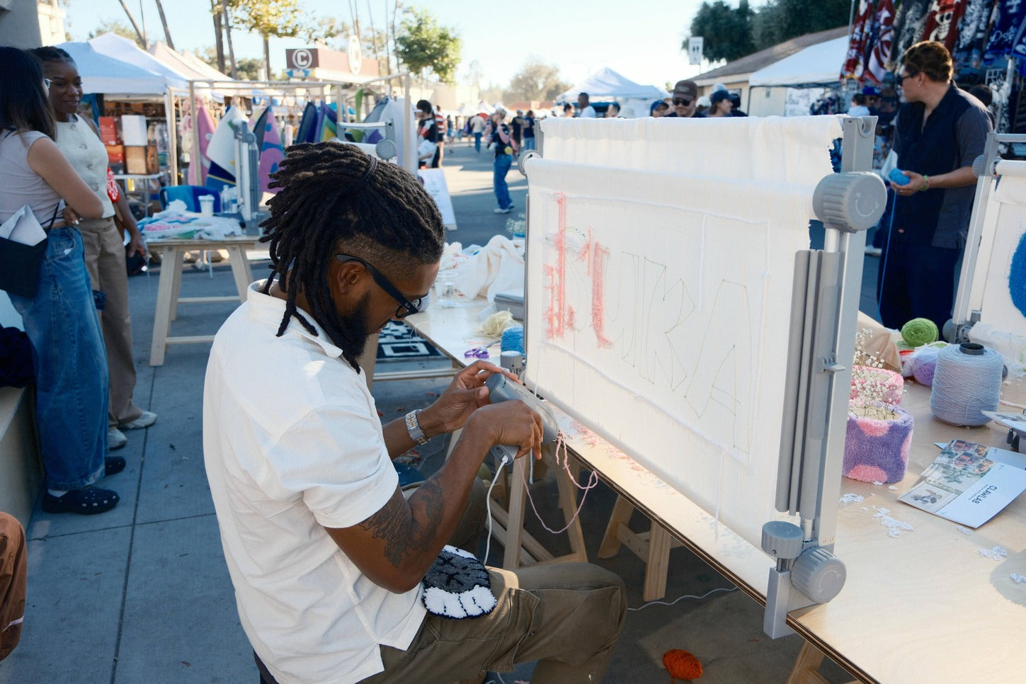 Clawlab Tufting Day at Rose Bowl: Community & Creativity